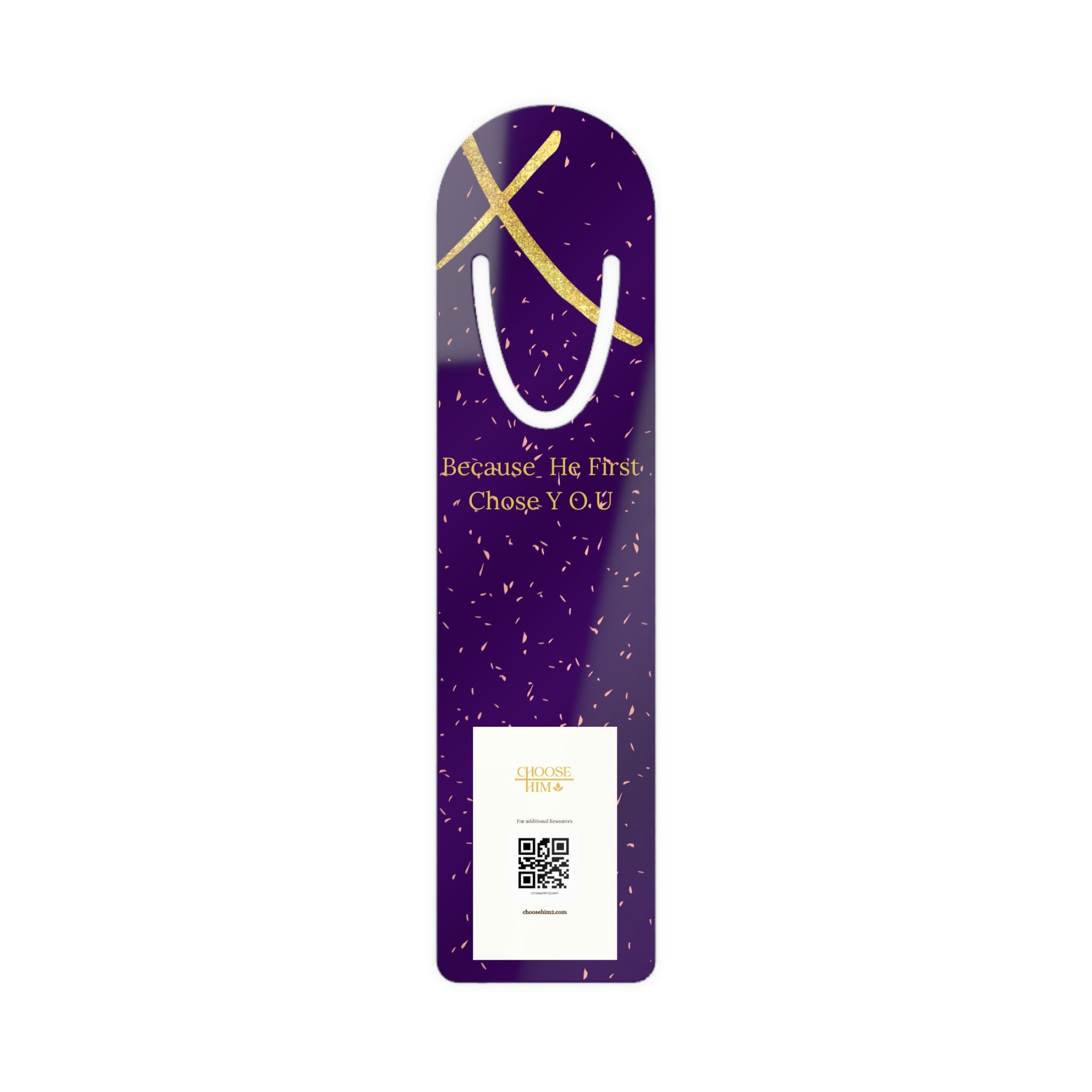 Choose Him Purple Bookmark – Choose Him2